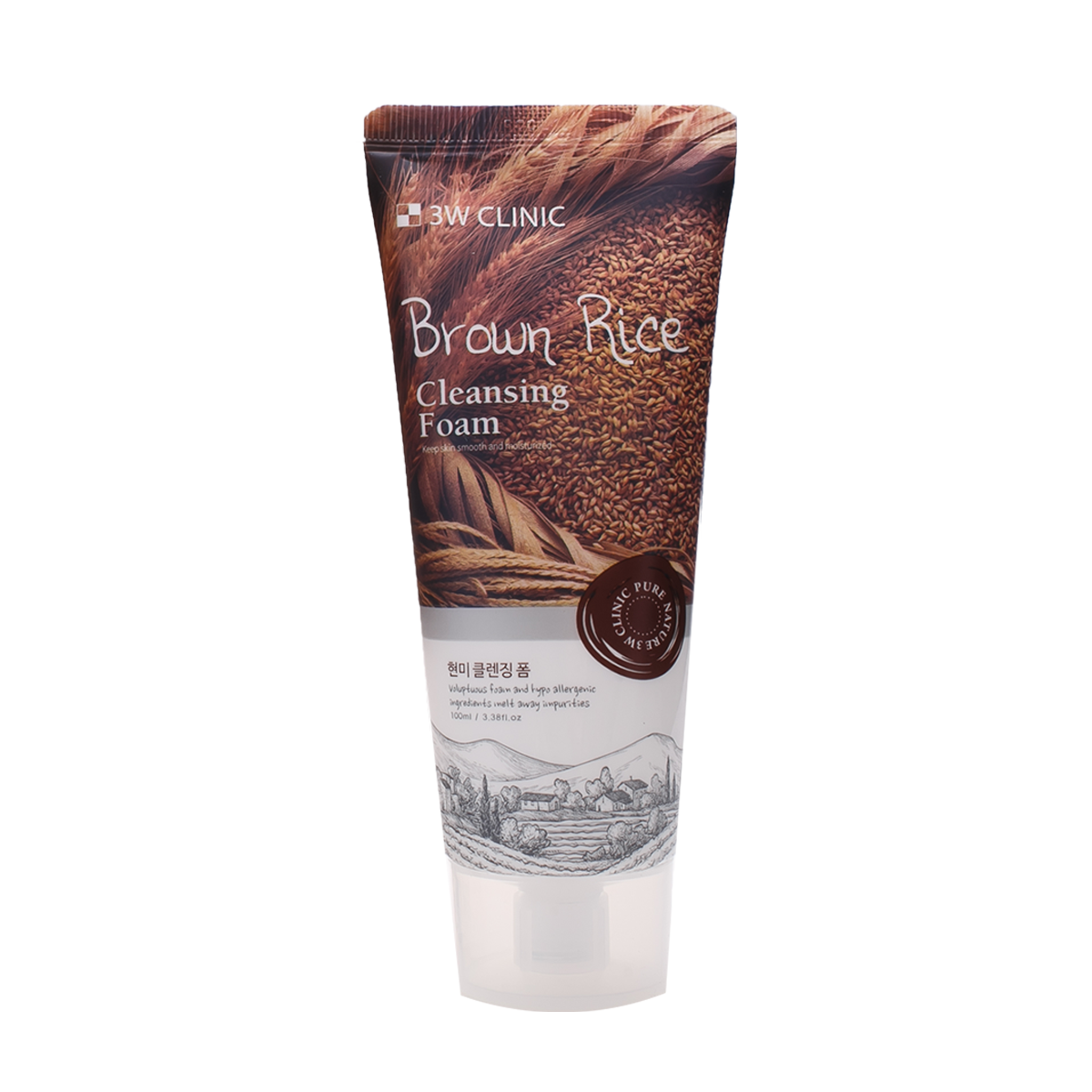 3W Clinic Brown Rice Foam Cleansing – 100ml – rupchorcha.com