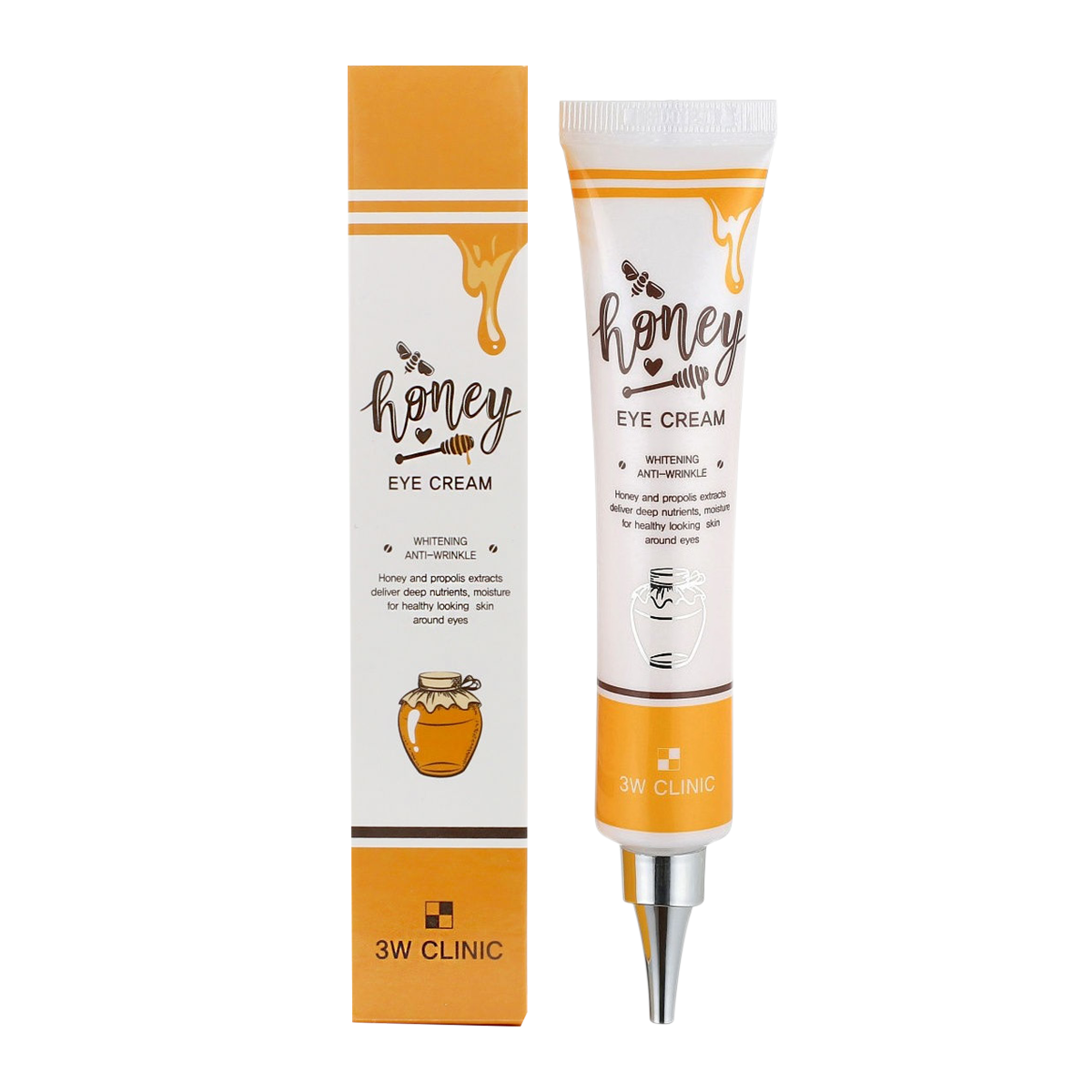 3W Clinic Honey Whitening Anti-Wrinkle Eye Cream 40ml – rupchorcha.com
