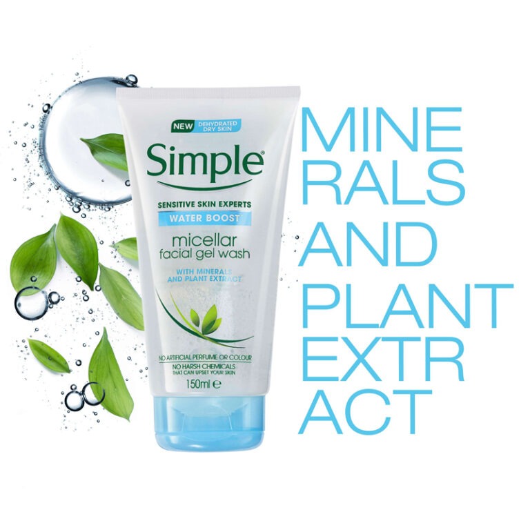 Simple Sensitive Skin Water Boost Miceller Facial Gel Wash – 150ml ...