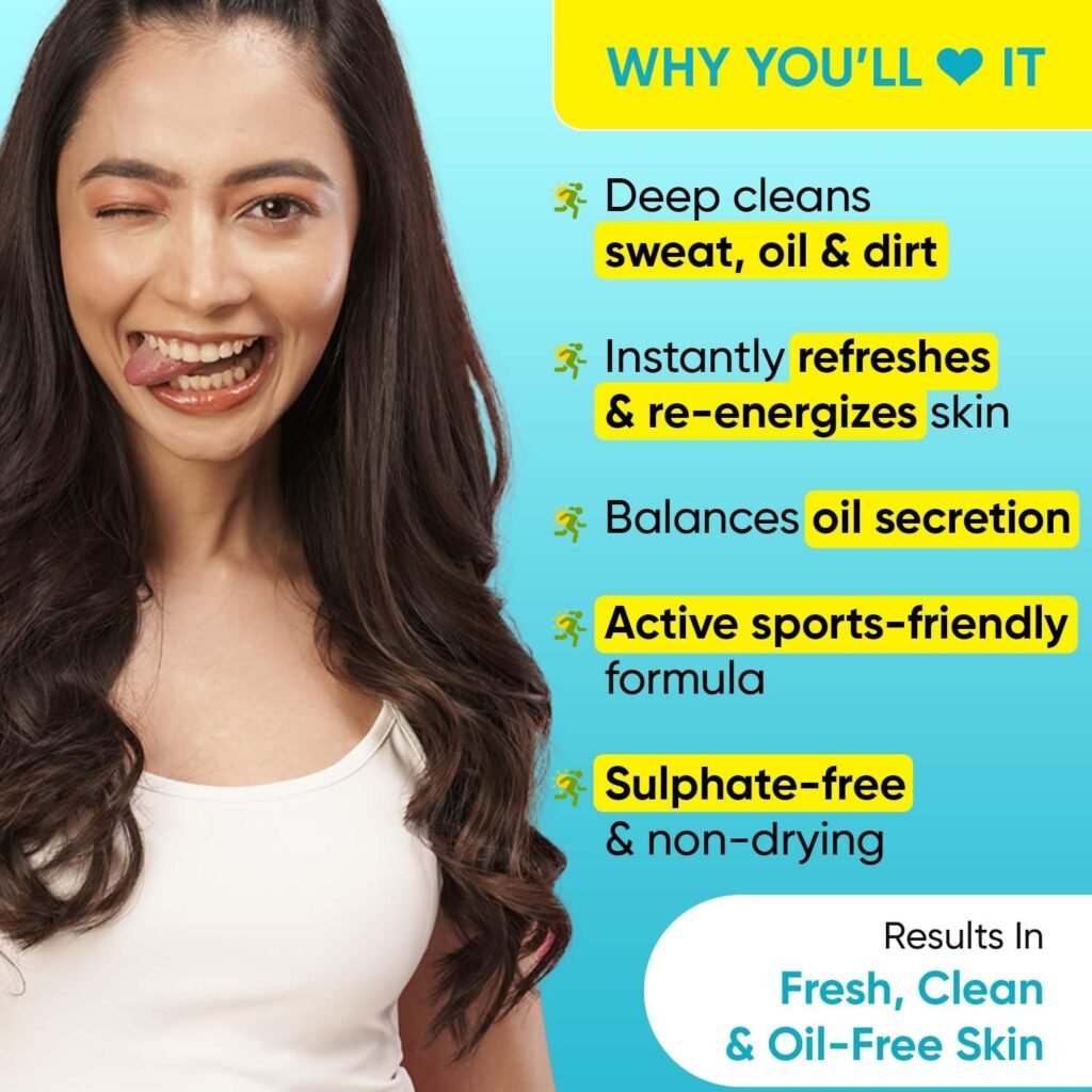 Dot & Key Lime Rush Sports Face Wash for Oil & Sweat Control – 100ml ...